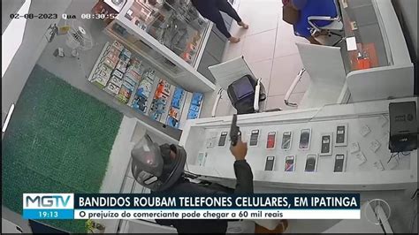 Assaltante rouba loja de celulares e deixa prejuízo de R 60 mil