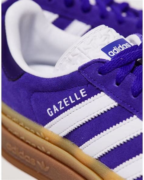 Adidas Originals Gazelle Bold Platform Trainers In Blue Lyst
