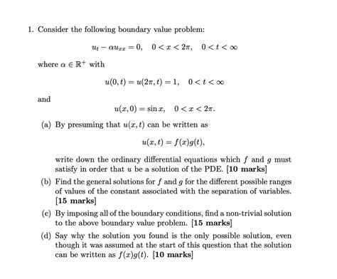 solved consider the following boundary value