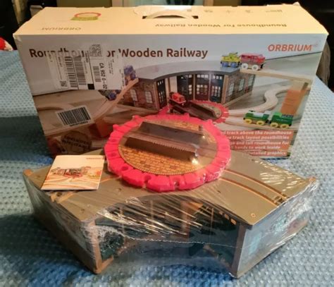 Platine Tournante Ronde En Bois Orbrium Compatible Thomas Railway Eur