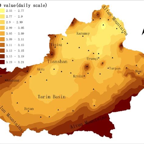 The Spatial Pattern Of Complexity Of The Precipitation Process At Daily