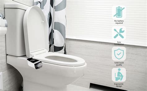 Difillil Bidet Attachment for Toilet,Non-Electric Cold Water Bidet ...