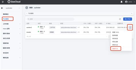 节点缩容 DaoCloud Enterprise