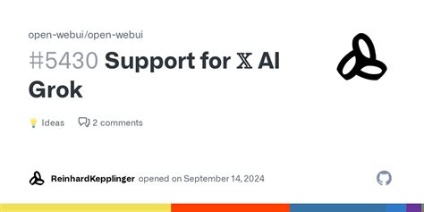 Support for 𝕏 AI Grok open webui open webui Discussion 5430 GitHub
