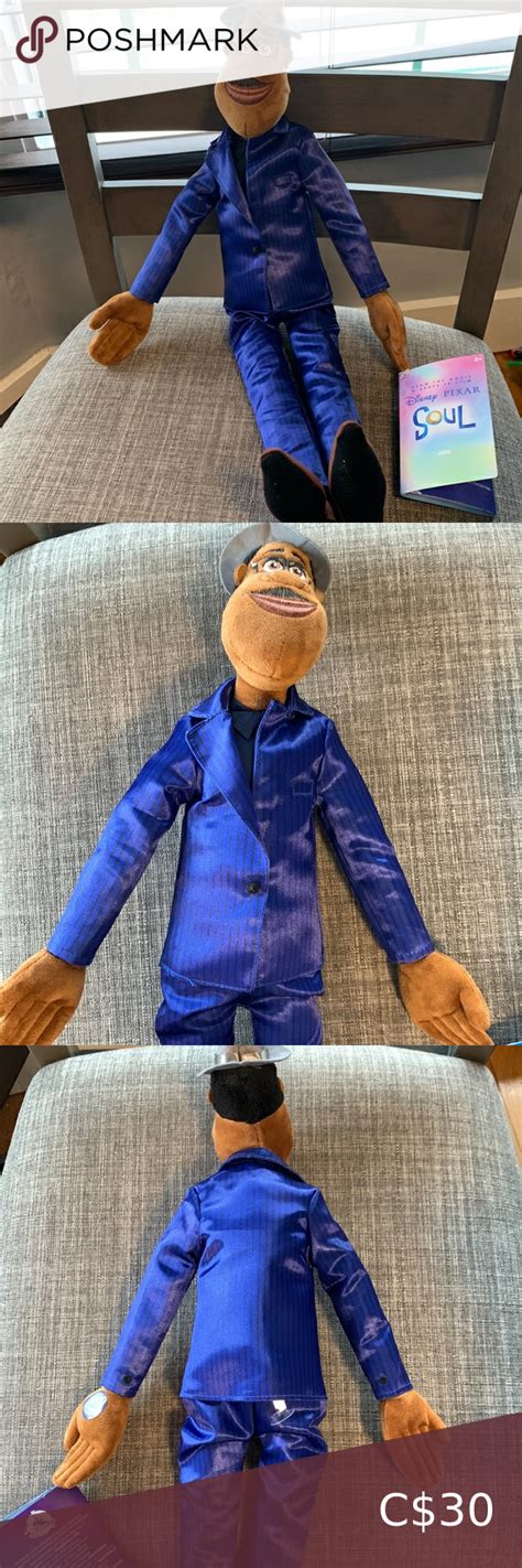Disney Store Talking Joe Gardner Plush Soul Movie New Clothes