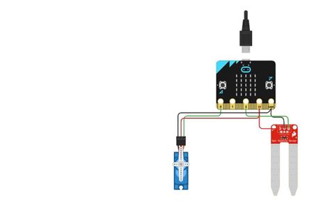 Circuit Design Microbit Moisture Sensor By Bits Bots Tinkercad Circuit Design Circuit Sensor