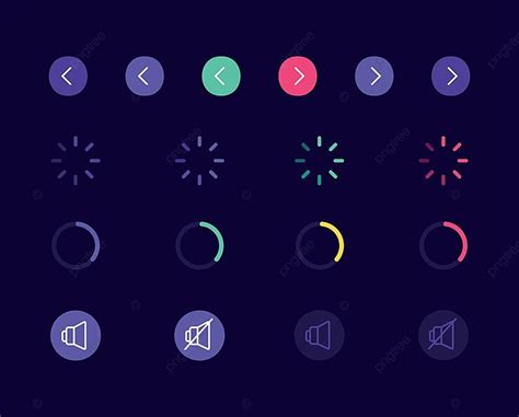 Music Loading Ui Elements Kit Activate Wireframe Disable Vector Activate Wireframe Disable