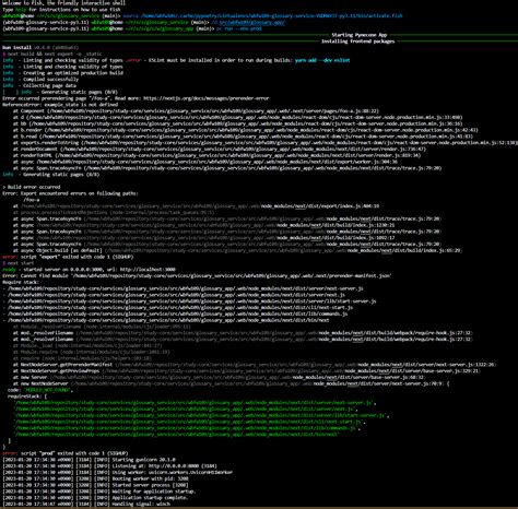 build error during pc run env prod · issue 292 · reflex dev reflex