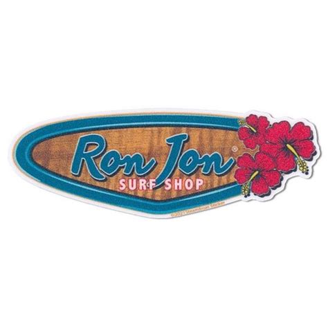 Ron Jon Hardwood Surf Mini Sticker Surf Shop Stickers Surf Stickers