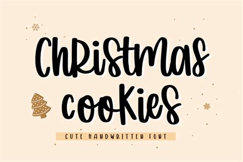 Christmas Cookies Font Mozarella Fontspace