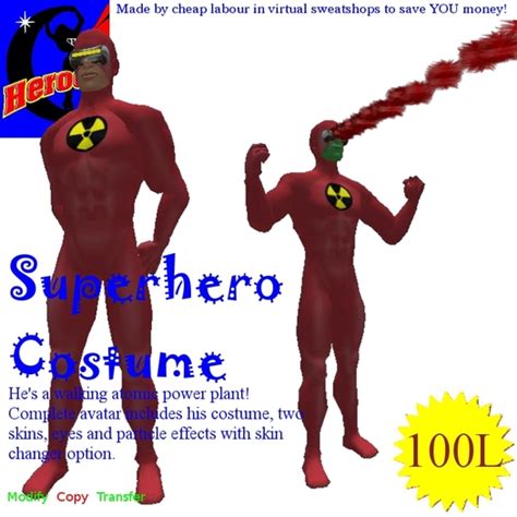 Second Life Marketplace Heroes Clobber Professor Particle Inspired
