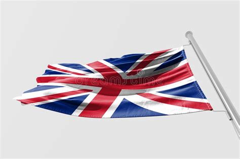United Kingdom Flag Realistic Waving Union Jack Stock Illustrations