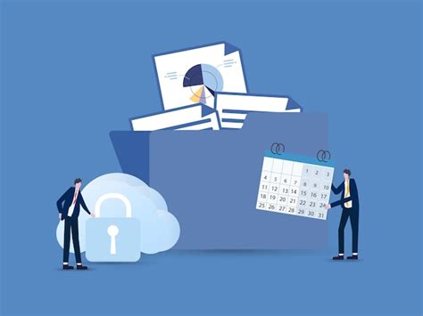 Premium Vector Business Technology Cloud Server Service Storage Backup Concept With Team