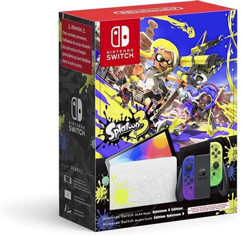 Nintendo Switch Console Oled Model Splatoon 3 Edition Game Console