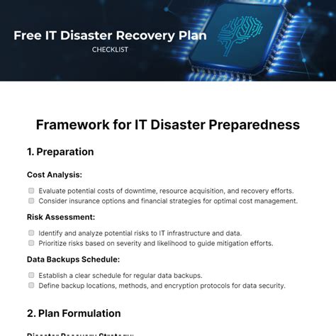 Free It Disaster Recovery Plan Checklist Template To Edit Online Free It Disaster Recovery Plan Checklist Template To Edit Online