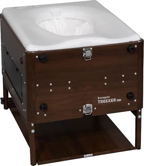 Amazon｜ラップポン・トレッカー Wt 4s 木目ブラウン Wt4se102w 消耗品50回分付き 日本セイフティー 自動ラップ式トイレ｜仮設・簡易トイレ 通販