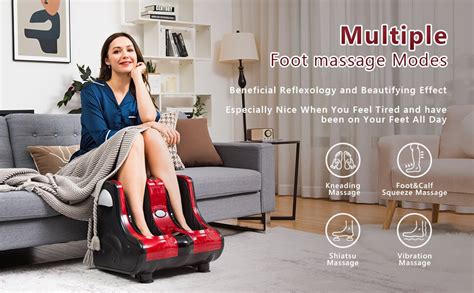 Shiatsu Kneading Rolling Vibration Heating Foot Massager Costway