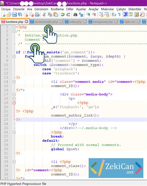 WordPresste functions php Dosyası Nerede ZekiCan Net
