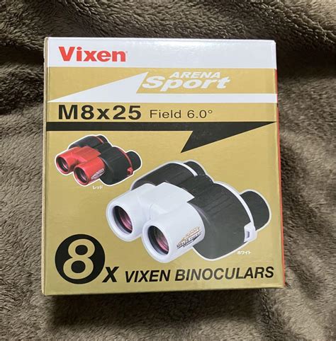 【新品未使用】vixen 双眼鏡 アリーナスポーツ M8×25 ホワイト メルカリ