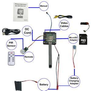 DO IT YOURSELF HIDDEN CAMERA KIT W BUILT IN MOTION ACTIVATED DIGITAL