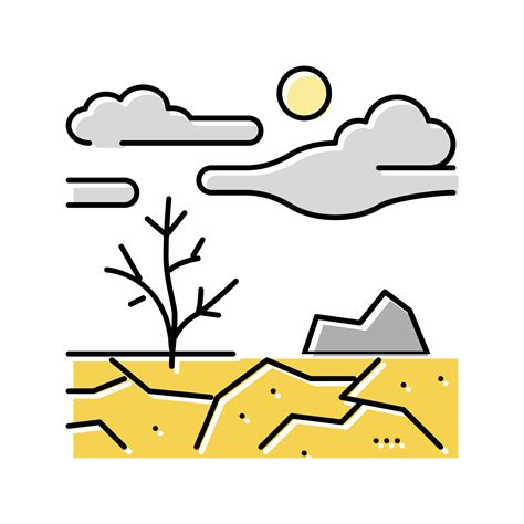 Barren Land Color Icon Vector Illustration 19540627 Vector Art At Vecteezy