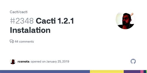 Cacti 121 Instalation · Issue 2348 · Cacticacti · Github