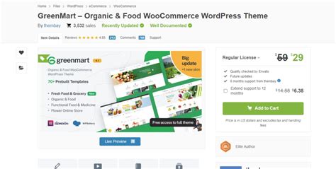 SHARE GreenMart Organic Food WooCommerce WordPress Theme