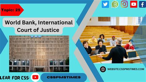 Topic 25 World Bank International Court Of Justice International