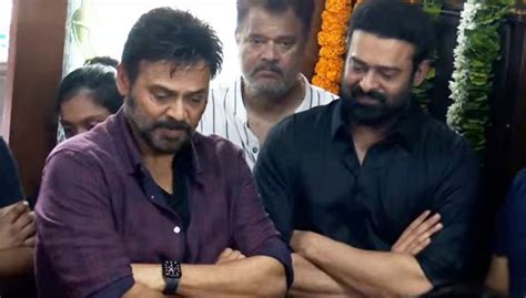 Shreyas Media On Twitter Venkatesh Pays Last Respects To Rebel Star