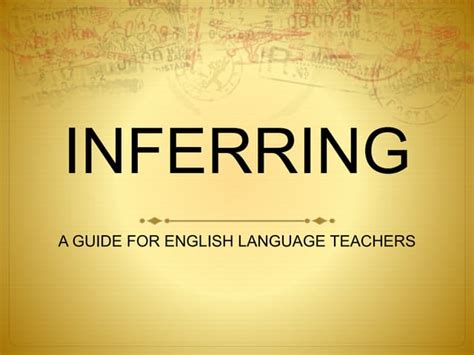 What Is Inferring Pptx