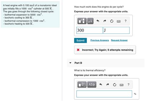 Solved How Much Work Does This Engine Do Per Cycle Express Chegg Com