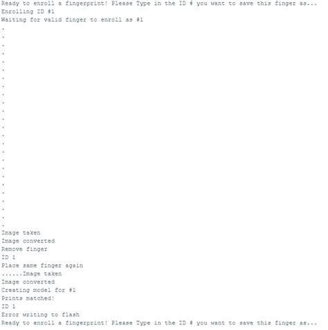 Fingerprint Enroll Problem Rarduino