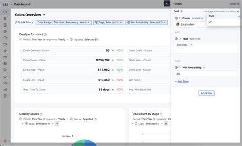 How To Add Additional Dashboard Filters Salesmate