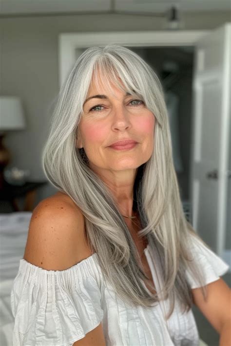 Prettiest Grey Hairstyles With Bangs That Prove Grey Is Glamorous