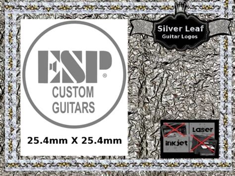 Esp Custom Guitar Headstock Decal Restoration Waterslide Logo 98s Eur 7