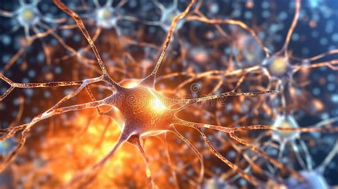 Interconnected Nodes Representing Neurons Generative Ai Stock