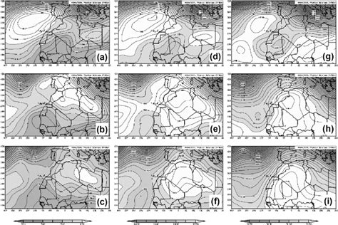 Meteorological Synoptic Charts At Three Geopotential Heights 950 Hpa