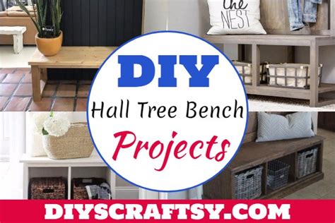21 Diy Hall Tree Bench Projects You Can Make Today Diyscraftsy
