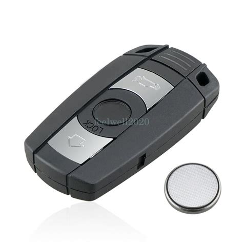 3 Button Key Fob Case Blade Battery For Bmw E60 E61 E63 70 E72 E82
