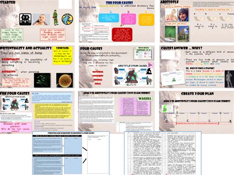 Aristotles 4 Causes Teaching Resources