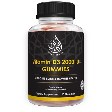 Halal Vitamin D3 Gummies Iman Vitamins
