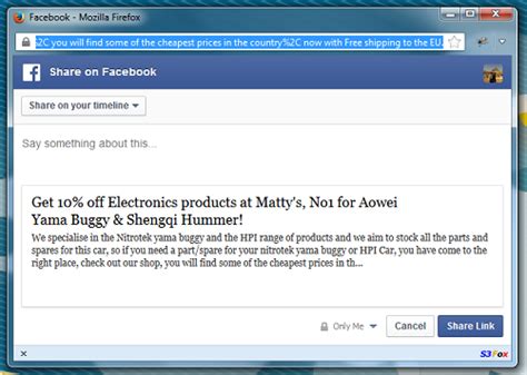 Facebook Share Link Not Working Properly Javascript Jquery