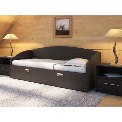Детская кровать Этюд Софа, 90х200, венге купить за 23 040 ₽ в Екатеринбурге