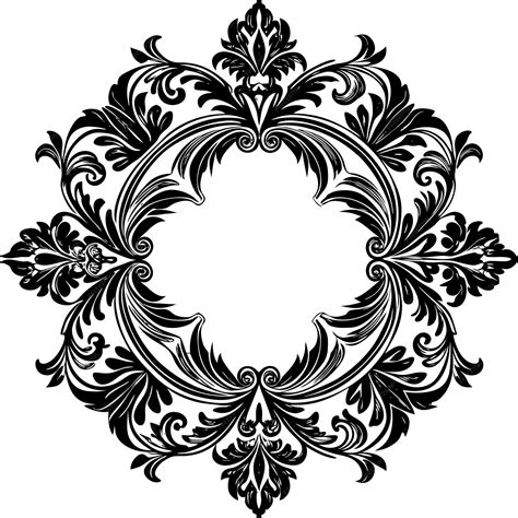 Ornate Circular Frame With Floral Design Premium Ai Generated Vector
