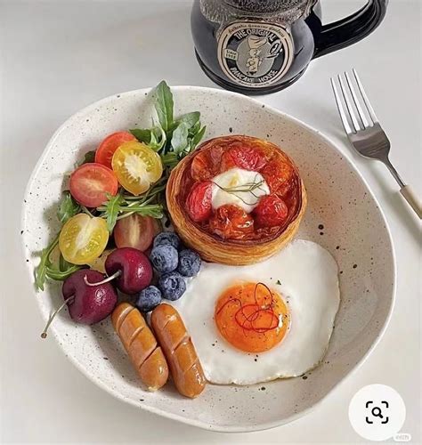 Ipad线稿风插画｜美食系列｜🍅🥬🍒🥚梅子酱chs 站酷zcool