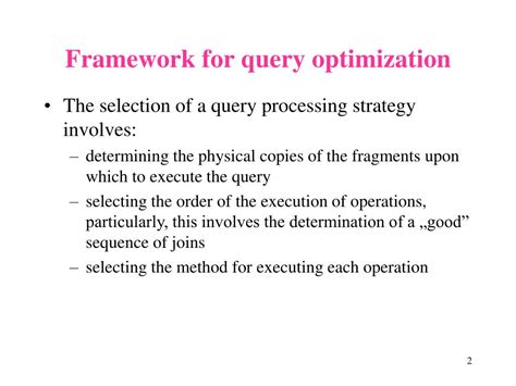 Ppt Query Optimization In Distributed Database Systems Powerpoint