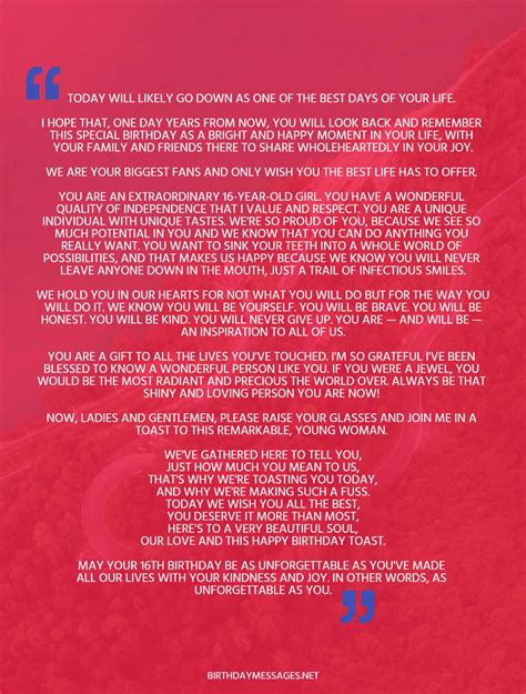 Birthday Speech Samples Free Sample Birthday Speeches