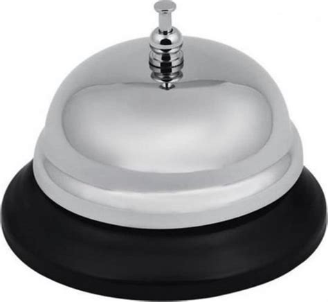 Receptiebel Zilver Baliebel Hotel Bel Tafel Bel Metaal Geluid