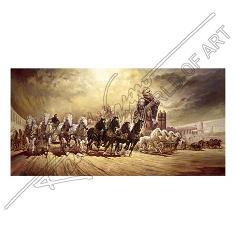 Ben Hur Canvas Renato Casaro Dimension 80x40cm