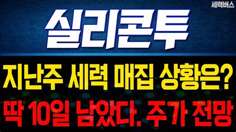 실리콘투 주가 전망 핵심 편집 다음주 차트는 이렇게 예상합시다 준비합시다 2가지 체크 포인트 Youtube